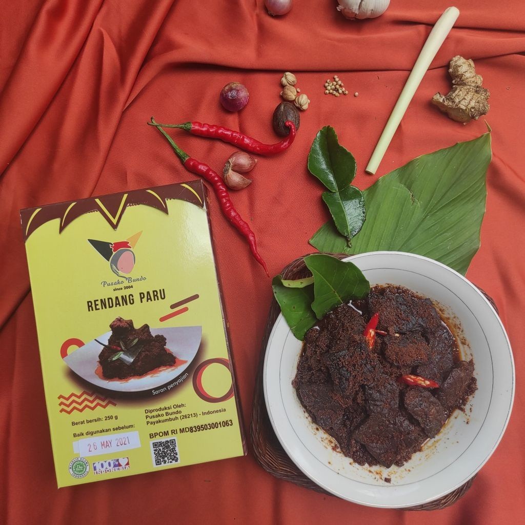Jual Kuliner Minang Rendang Paru Basah Pusako Bundo Oleh-Oleh Asli ...