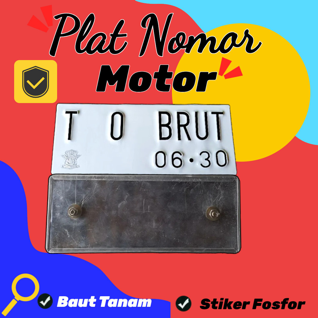 Jual Plat Variasi motor baut tanam Harga SATUAN Font Variasi Motor ...