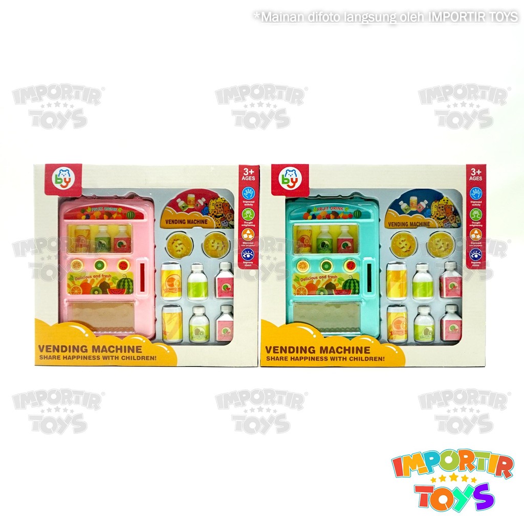 Jual Vending Machine Mainan 2 warna. Dengan koin dan minuman nya ...