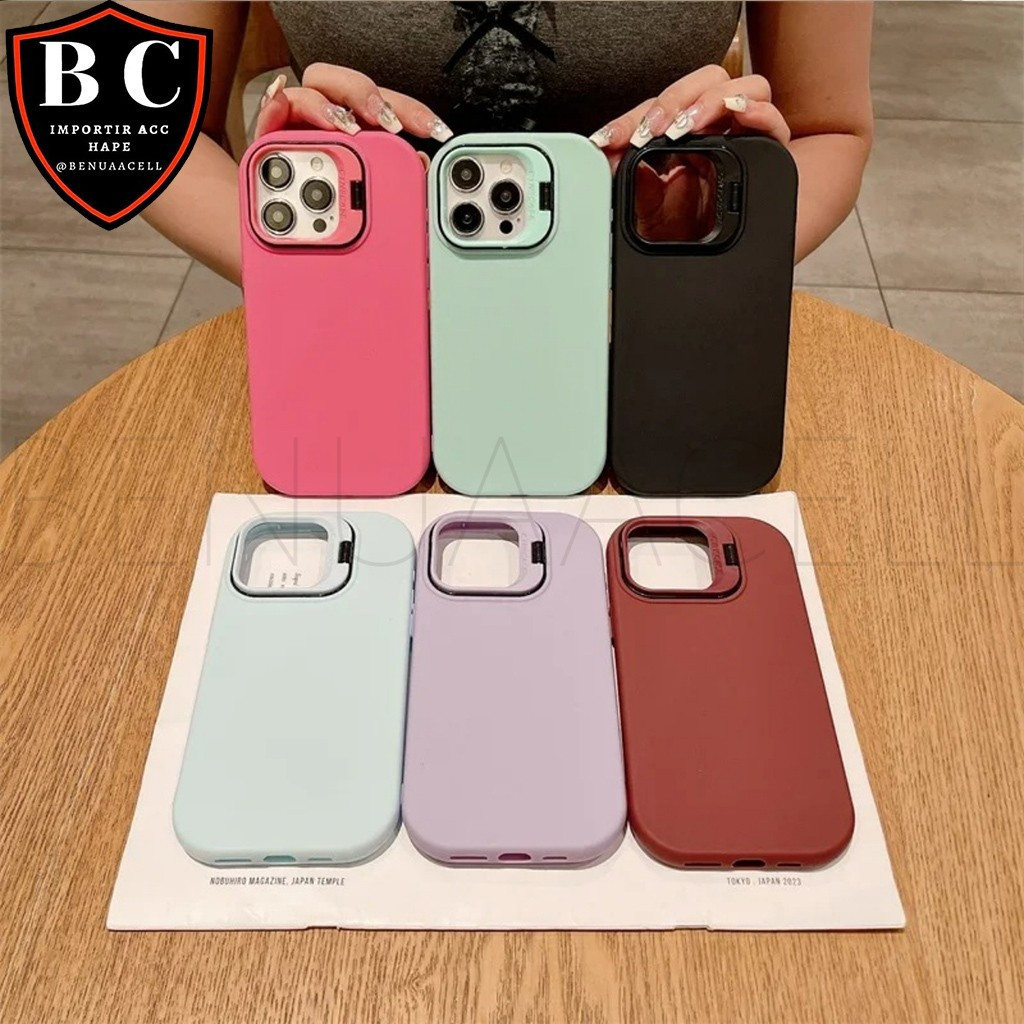 Jual SOFT CASE SILIKON CASING MACARON STAND FOR REALME 13 REALME 12 PLUS 12 PRO REALME 11 REALME ...