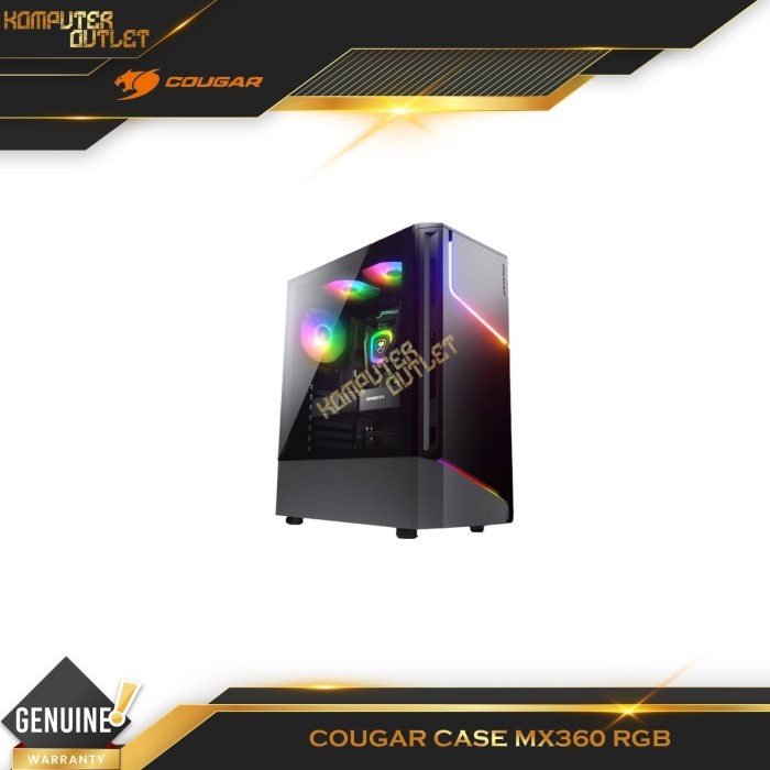 Jual Cougar MX360 RGB Mini Tower Casing Komputer Case with Dual Blades ...