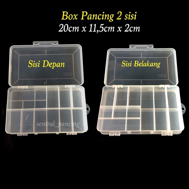 Jual Box Lure / Kotak Perlengkapan Pancing 2 Sisi | Shopee Indonesia