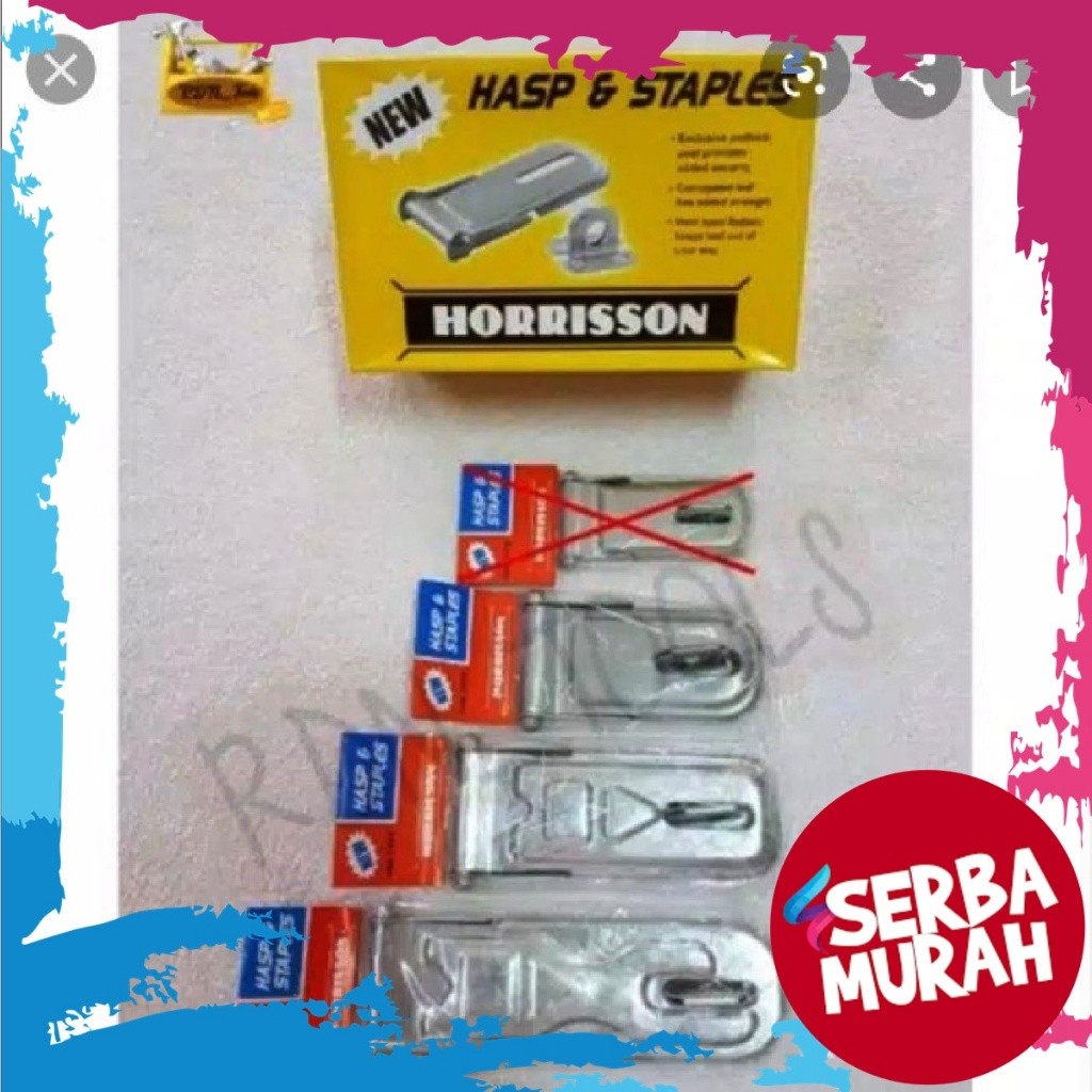 Jual Overvall Pintu Gantungan Gembok 400 500 600 Engsel Tempelan Gembok ...