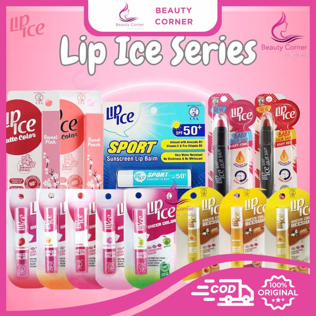 Jual Lip Ice Sport Sunscreen Lip Balm SPF50+ | Lip Ice Sheer Color ...