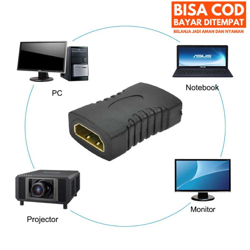 Jual [14-COD] Rovtop Adaptor HDMI Female ke HDMI Female - Z2 | Shopee Indonesia