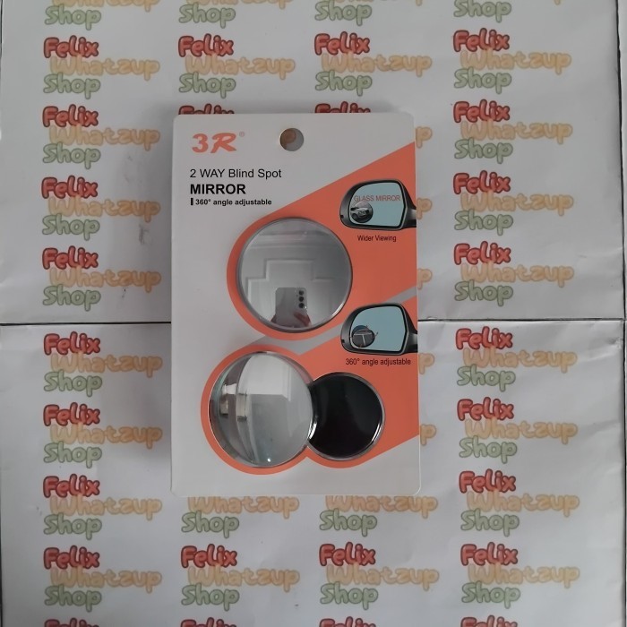 Jual 3R 2 Way Blind Spot Mirror Mini Kaca Spion 360° Cembung | Shopee ...
