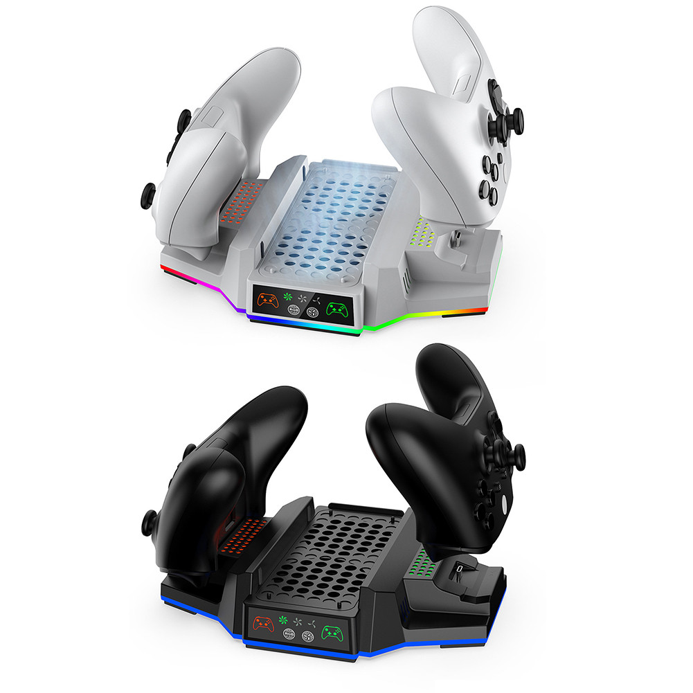 Jual Cooling Stand with RGB Light Dual Controller Charging Station ...
