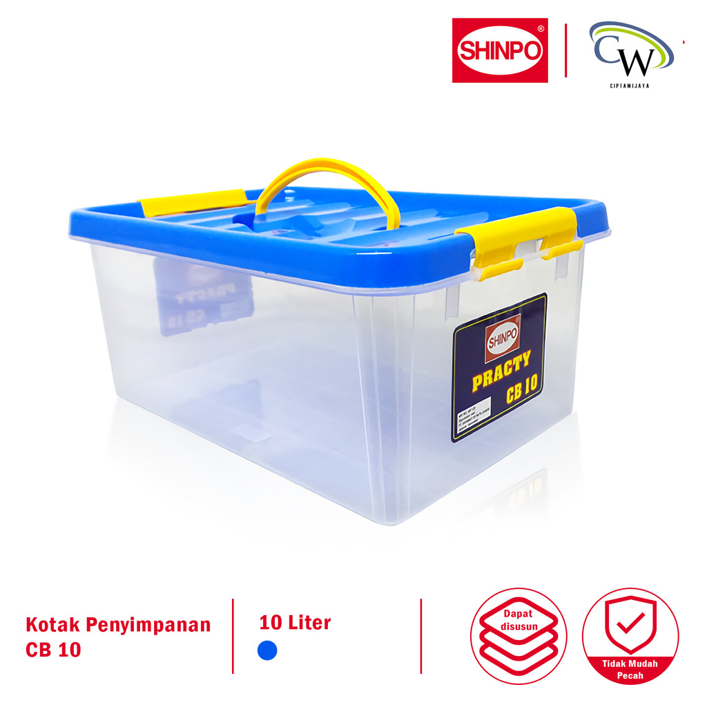 Jual Box Penyimpanan Kontainer Plastik 10 Liter Kotak Donut Practy ...