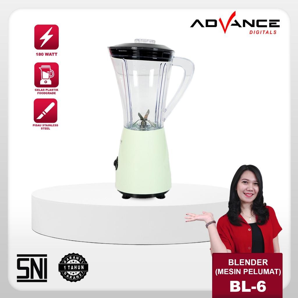Jual ADVANCE - Blender Listrik Kecepatan variabel Penghancur Es 180 Watt (BL06) | Shopee Indonesia