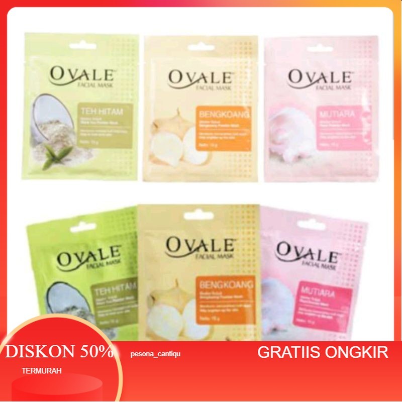 Jual HARGA GROSIR Ovale Facial Mask/masker bubuk 15gr(murah) | Shopee ...