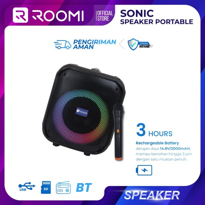 Jual Speaker Roomi Sonic Bluetooth | Shopee Indonesia