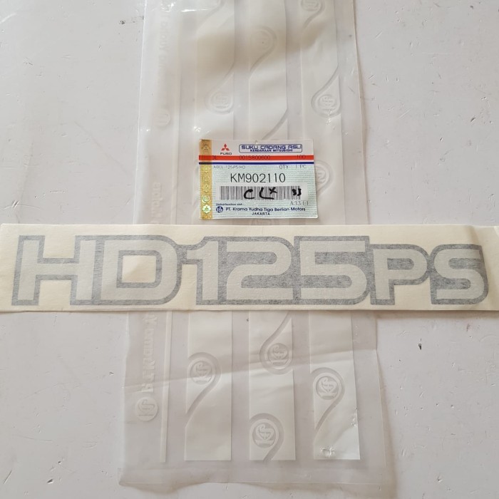 Jual Emblem / Logo / Stiker / Sticker HD125PS Mobil PS Canter Original ...