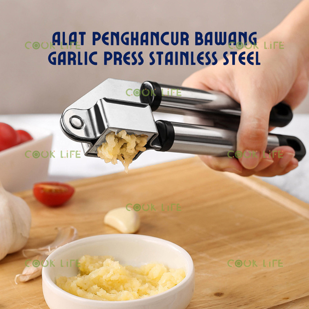 Jual Alat Penghancur Bawang Stainless Steel Garlic Press Penghalus ...