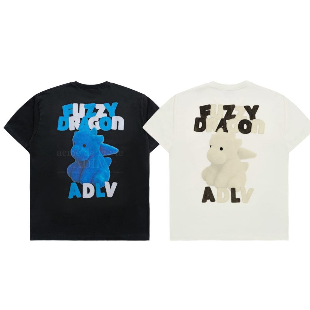 Jual ADLV FUZZY FONT DRAGON BLACK & CREAM | Shopee Indonesia