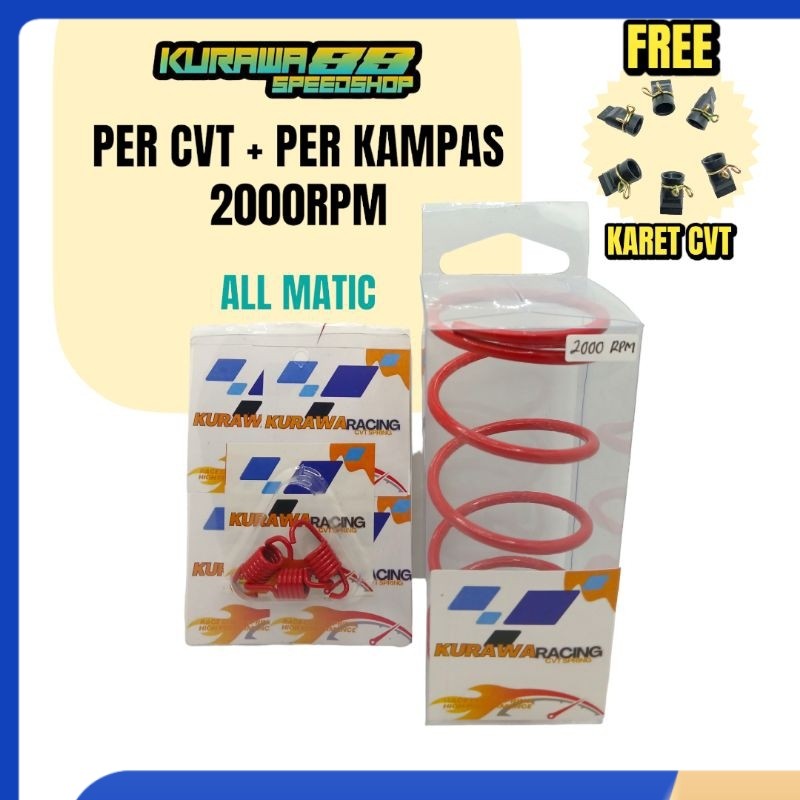 Jual PER CVT 2000 RPM + PER CENTRI/SENTRI 2000 RPM KURAWA RACING ALL ...