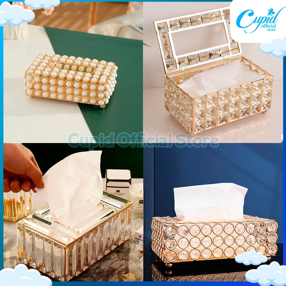 Jual TEMPAT TISU KRISTAL TEMPAT TISU GOLD TEMPAT TISU KACA ELEGANT ...