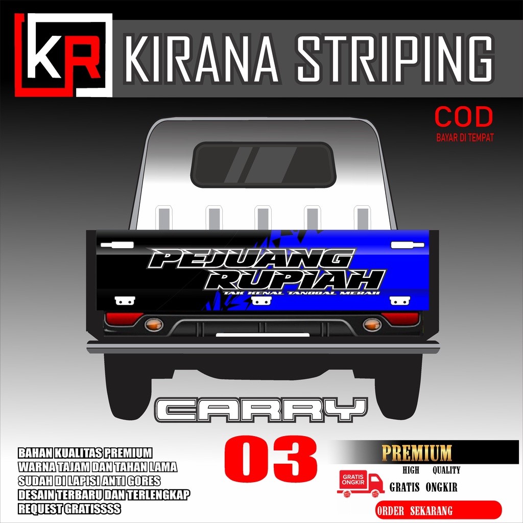 Jual STICKER CARRY PICK UP / STIKER BAK BELAKANG CARRY / DECAL STICKER ...