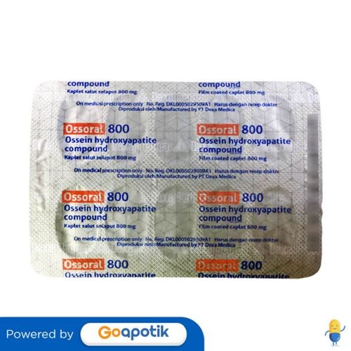 Jual Ossoral 800 Mg Strip 10 Kaplet | Shopee Indonesia