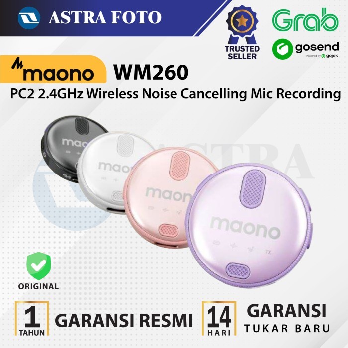 Jual MAONO WM620 PC2 2.4GHz Wireless Lavalier Microphone, Noise ...