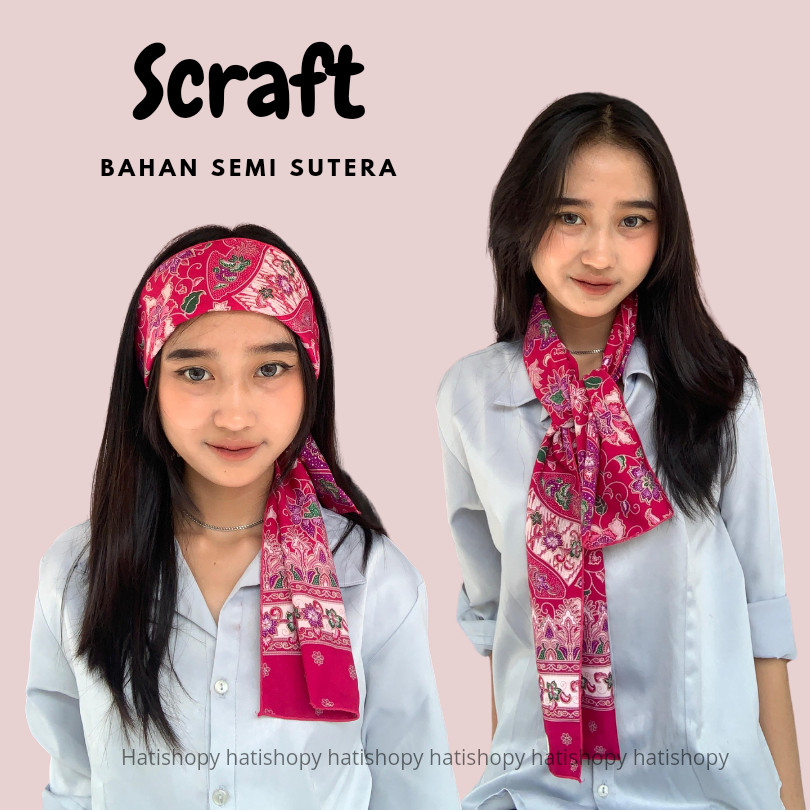 Jual RIMBA - Syal Batik Leher Wanita Pria Scarf Dasi Ospek Bahan Semi ...