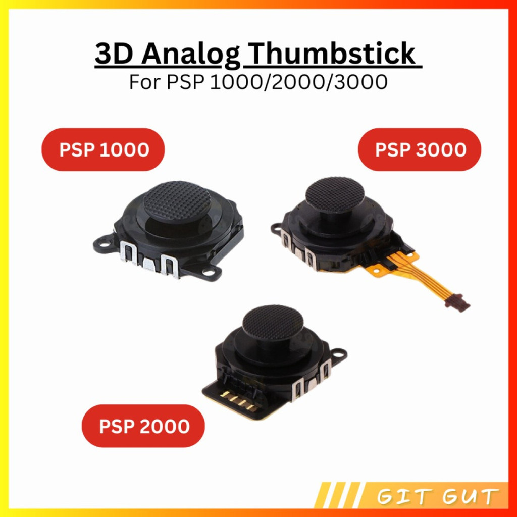Jual PSP 1000 2000 3000 Slim Fat 3D Tombol Analog Thumbstick ...