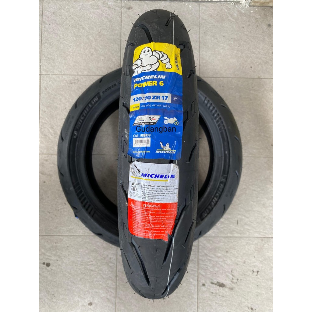 Jual ( POWER 6 ) SPECIAL PROMO !!! 120 / 70 - 17 MICHELIN Ban Motor ...
