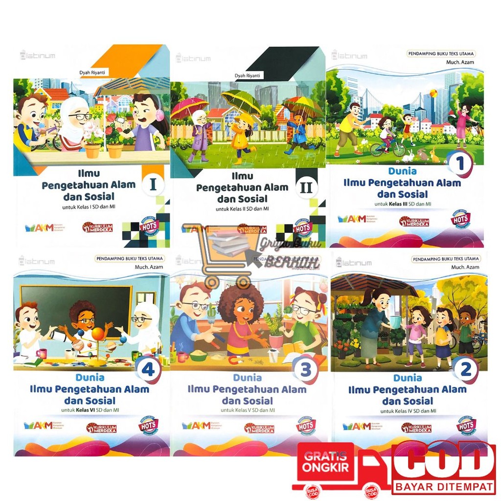 Jual Platinum Ilmu Pengetahuan Alam dan Sosial IPAS Kurikulum Merdeka Kelas 1 2 3 4 5 6 SD/MI ...