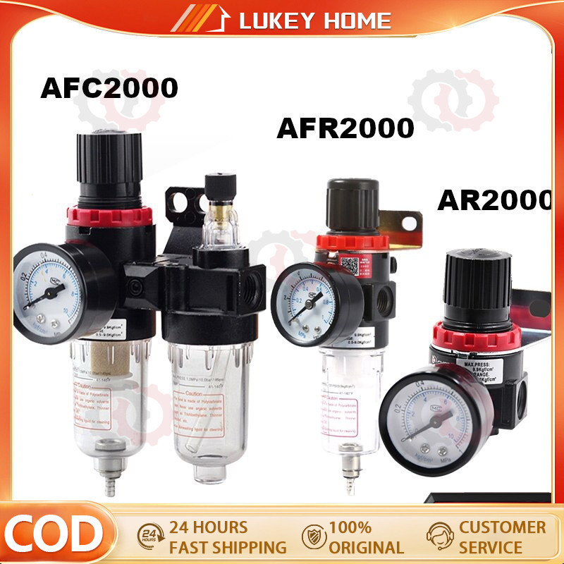 Jual AFC2000 Air Filter Regulator atau Saringan Kompresor AFR2000 1/4 ...