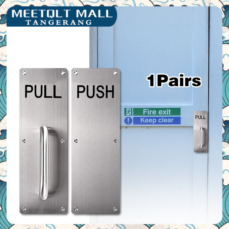 Jual Set Handle Pintu Stainless Push Plate Pull Plate Sign Plate ...
