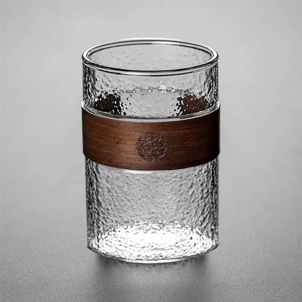 Jual PAYGI Gelas Kaca Aesthetic Kopi Teh Japanese Wood Sleeve Glass 350ml - PG36 | Shopee Indonesia