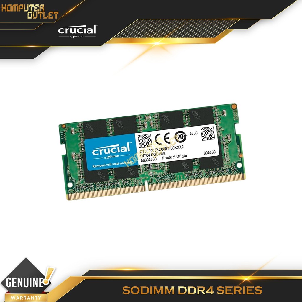 Jual Crucial SoDimm DDR4 16GB (1x16GB) 3200 Mhz CL22 Ram Laptop | Crucial Classic CT16G4SFRA32A ...