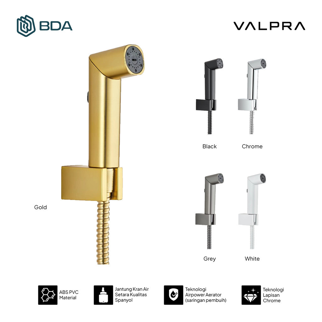 Jual New Valpra Jet Shower Closet Jet Washer Toilet Shower Jet Toilet V ...