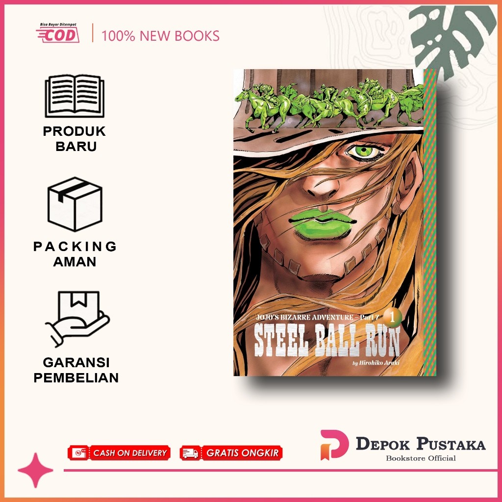 Jual JoJo's Bizarre Adventure: Part 7--Steel Ball Run, Vol. 1 | Shopee Indonesia
