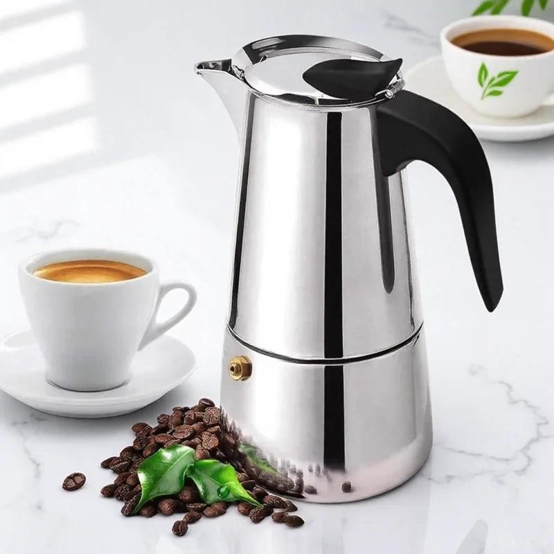 Jual 6 Cups Moka Pot Caffe Ma ine Espresso Cups Coffee Makers Latte ...
