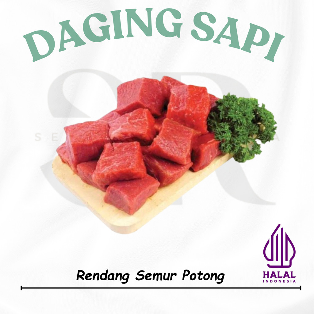 Jual Daging Sapi Potong Daging Rendang Gulai Sop Sapi 1 Kg Frozen ...