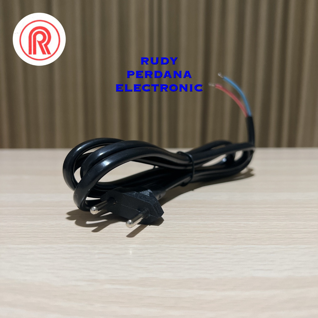 Jual KABEL AC 8 CABLE POWER CORD BUNTUNG LISTRIK 1.8M 1.8 METER 2x0.75 ...