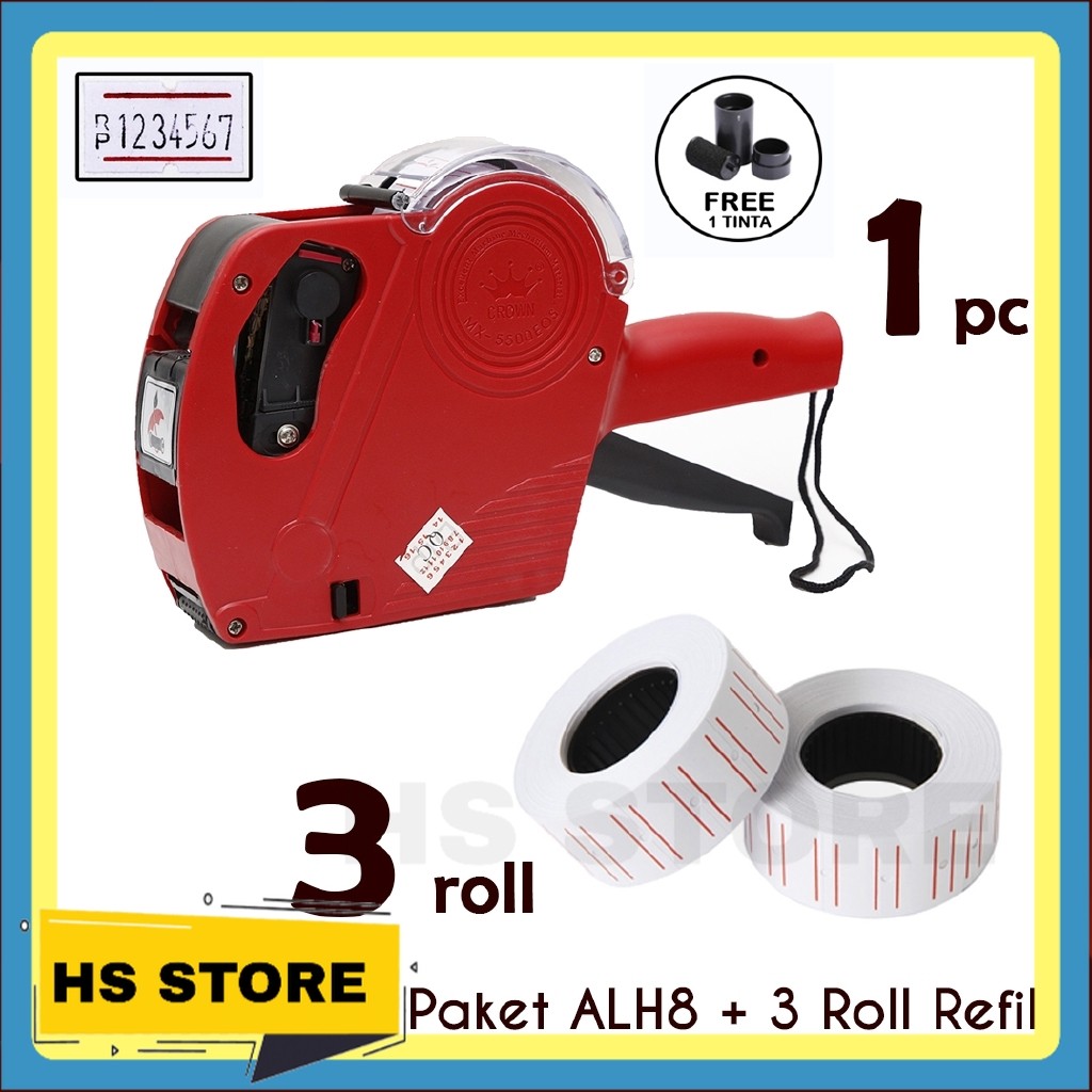 Jual ALAT LABEL HARGA PRICE LABELLER MX 5500 & 3 ROLL | Shopee Indonesia