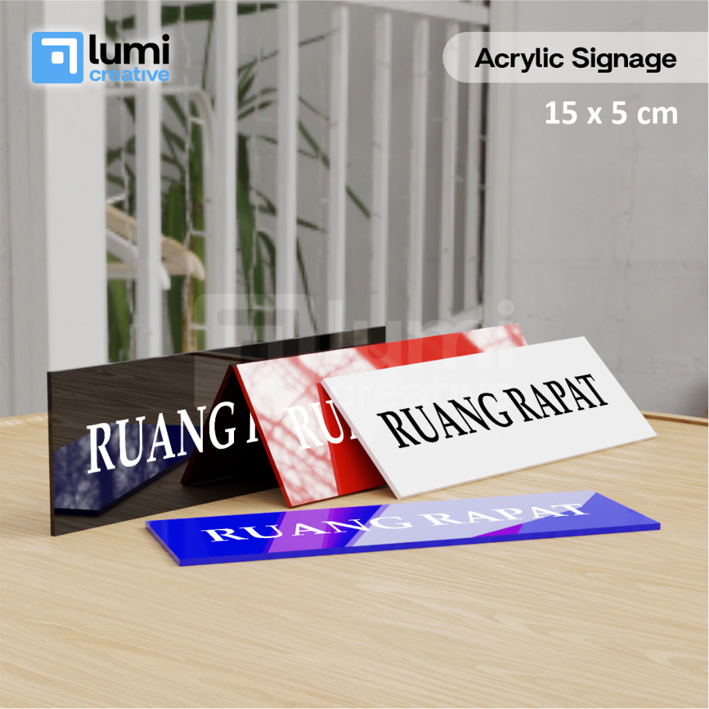 Jual Akrilik Ruang Rapat / Papan Nama Ruangan / Papan Akrilik / Acrylic ...