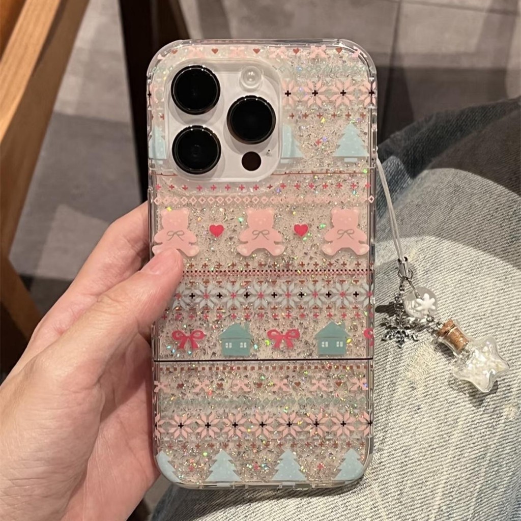 Jual Case Aesthetic Beruang Unik Berkilau Casing hp iPhone 11 XR 15 6 X ...