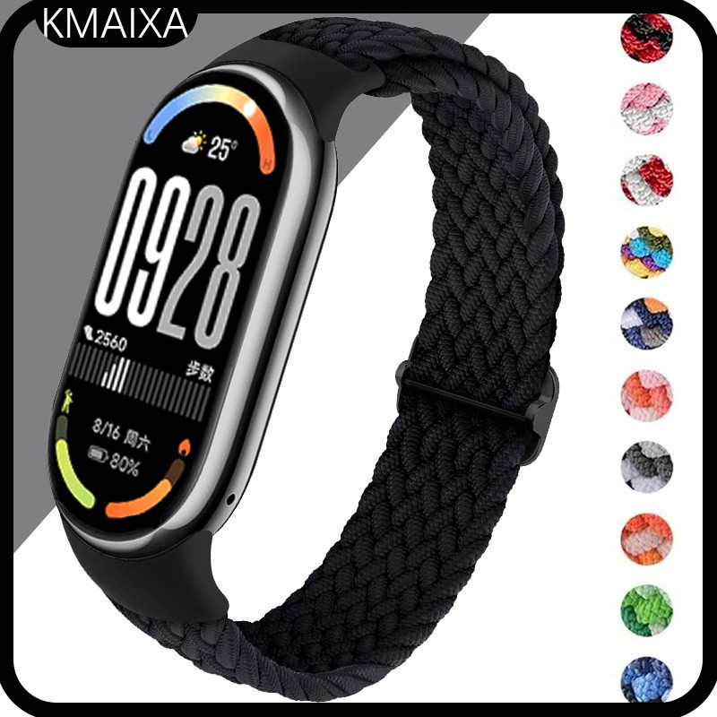 Jual Elastic Nylon Strap for Mi Band 10 9 8 7 6 5 4 3 NFC Tali Pengganti jam tangan smartwatch ...