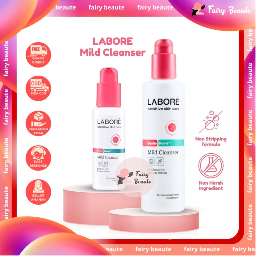 Jual Labore GentleBiome Mild Cleanser for Sensitive Skincare 225ml 15ml ...