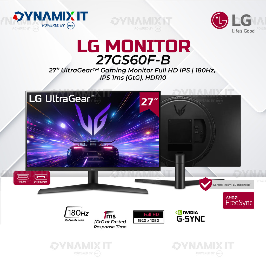 Jual Monitor LG 27GS60F-B 27" UltraGear Gaming Monitor Full HD IPS ...