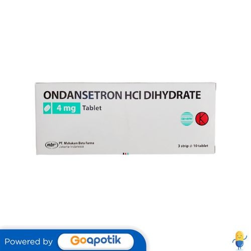 Jual Ondansetron Hcl Dihydrate Mahakam 4 Mg Box 30 Tablet | Shopee Indonesia