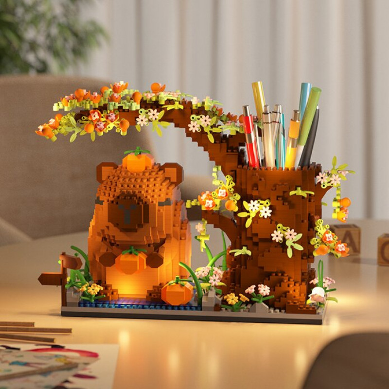 Jual Blok Bangunan Mikro Capybara Tempat Pena Mainan Mini Bricks Seri ...