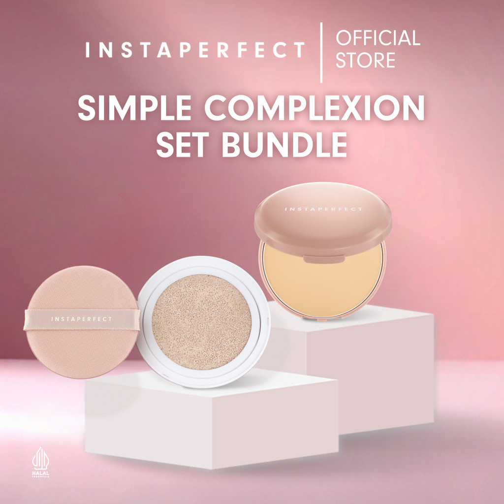 Jual Simple Complexion Set Bundle- Instaperfect Refill Matte Fit Powder ...