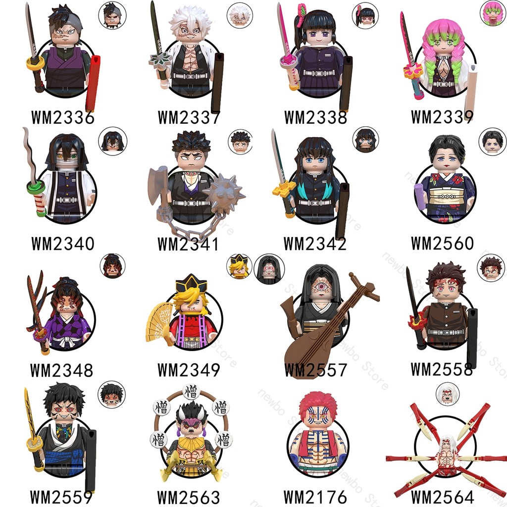Jual WM6137 WM6138 Japan Anime Demon Slayer Infinite City War Samurai ...