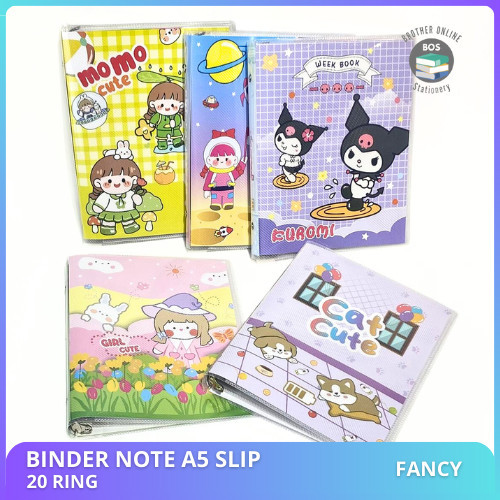 Jual BOS Binder Note Slip A5 20 Ring Binder Note Buku Ring Buku Note ...