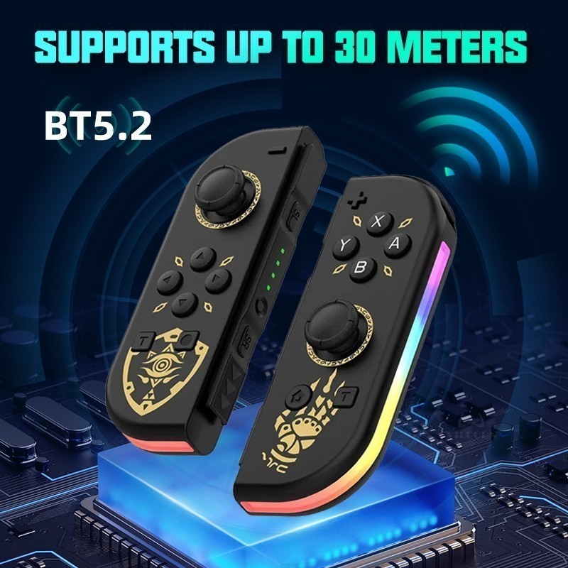 Jual Joycon Switch Wireless - Bluetooth Game Controller, RGB Lighting ...