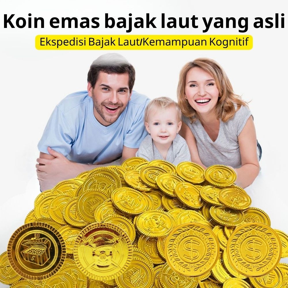 Jual Pirates Coin Koin Bajak Laut escape Room Mainan uang Palsu Pirate ...