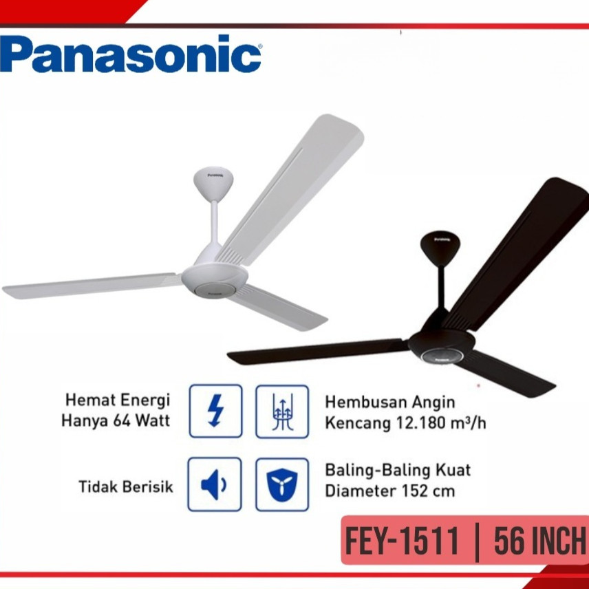 Jual PANASONIC Ceiling Fan FEY1511 56 Inch Garansi Resmi / Kipas Angin ...